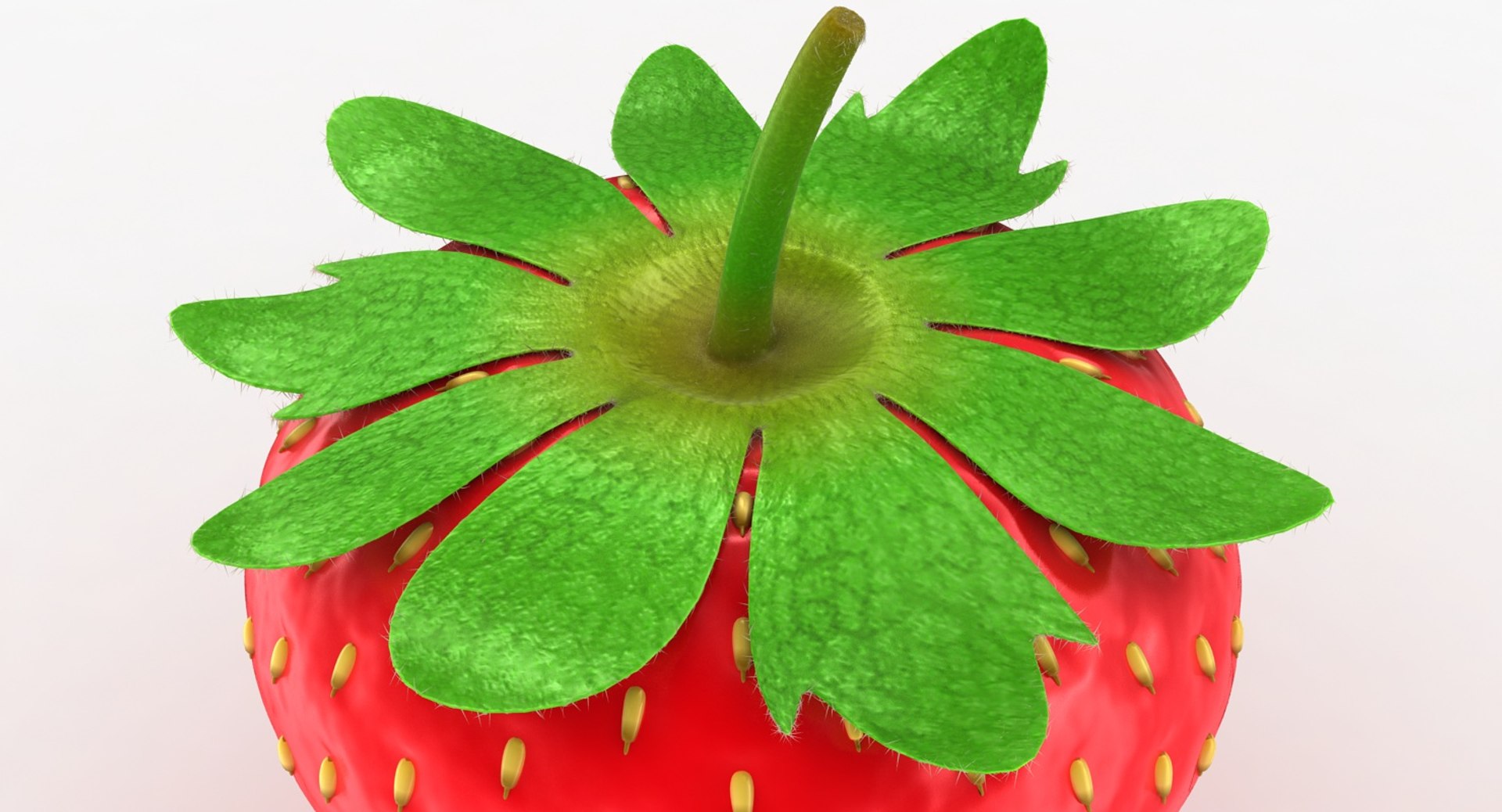 3D model realistic strawberry - TurboSquid 1213560