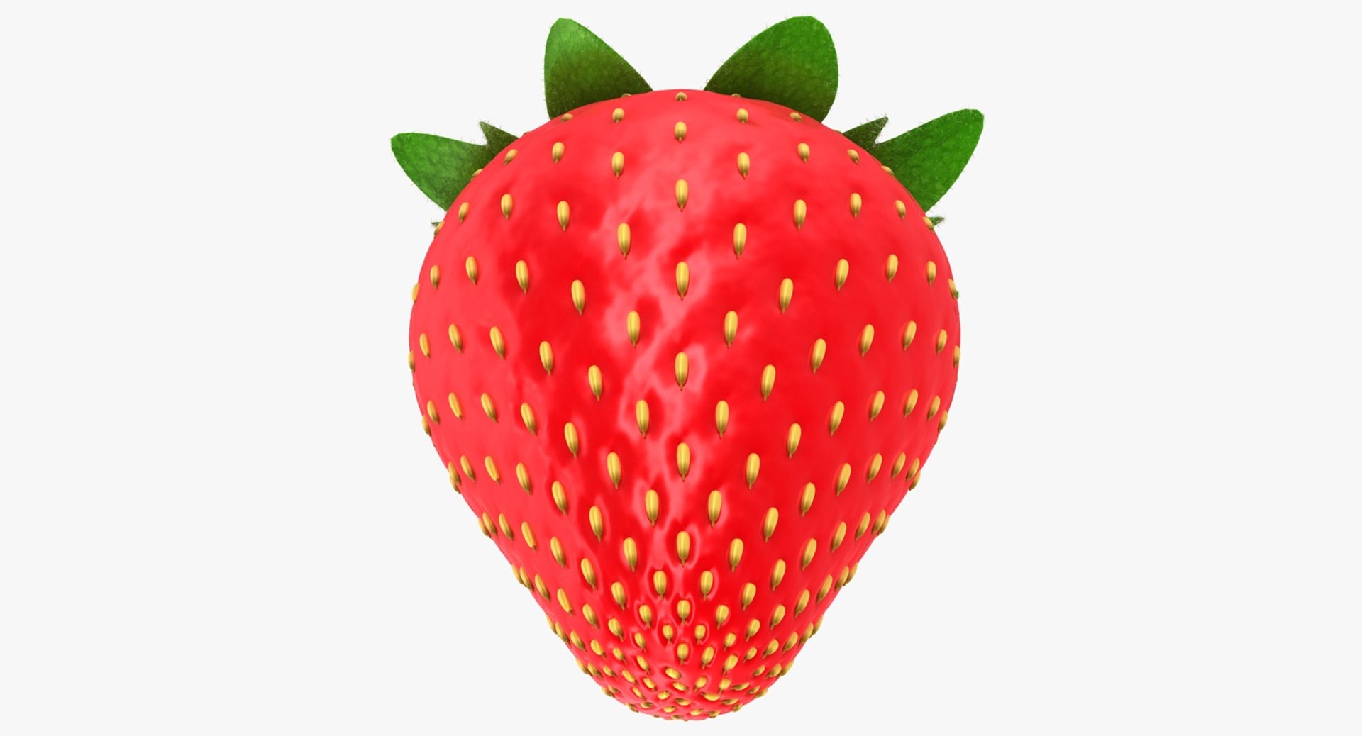 3D model realistic strawberry - TurboSquid 1213560