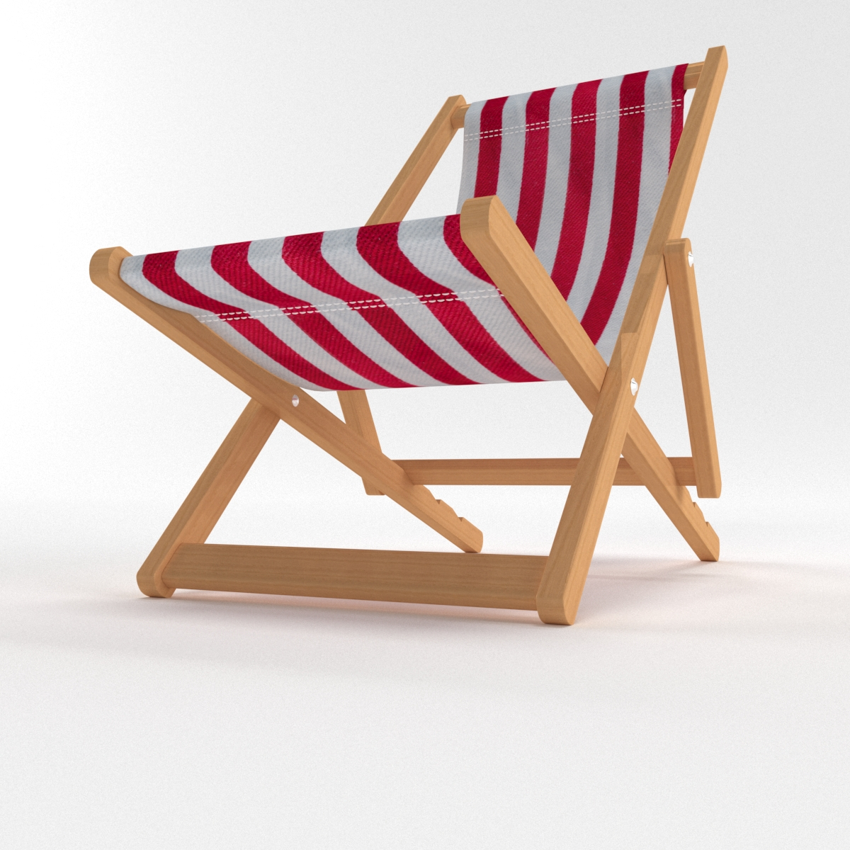 Deck chair model - TurboSquid 1408989