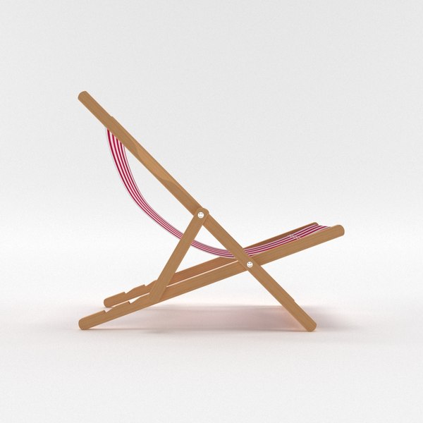 Deck chair model - TurboSquid 1408989