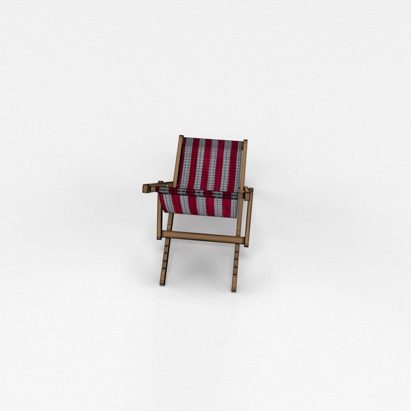 Deck chair model - TurboSquid 1408989