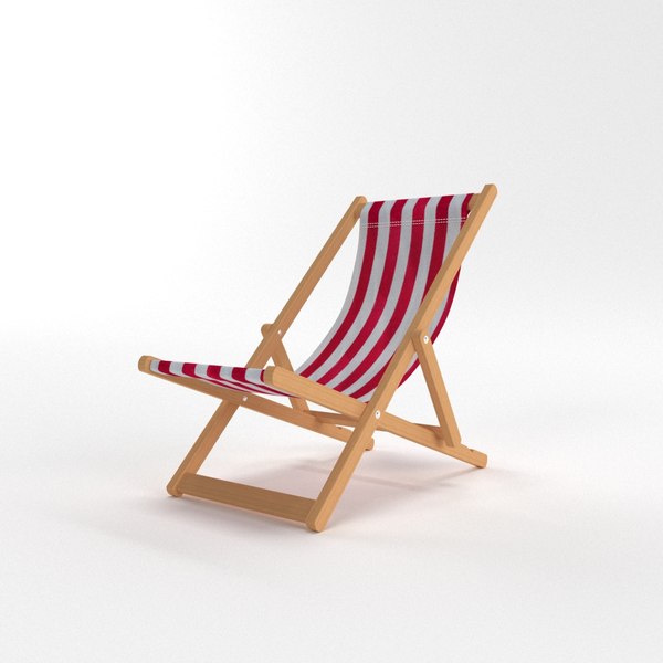 Deck chair model - TurboSquid 1408989