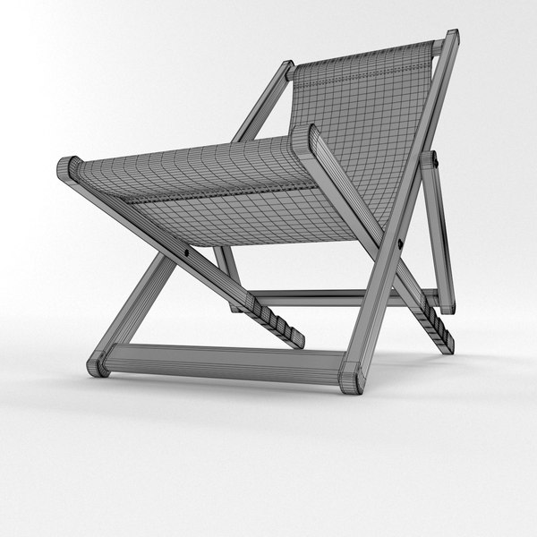 Deck chair model - TurboSquid 1408989