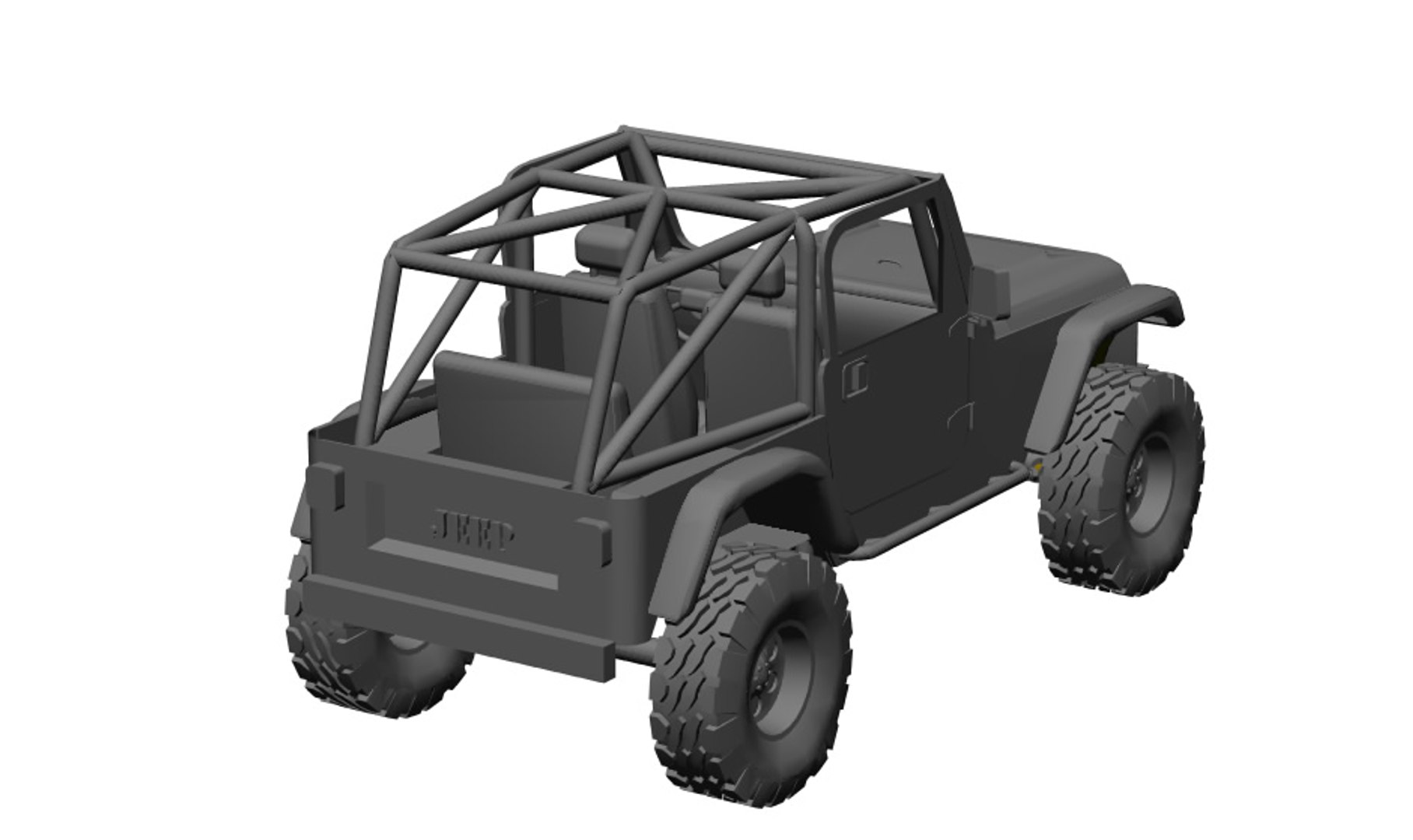 Jeep Tj Wrangler 3d Model