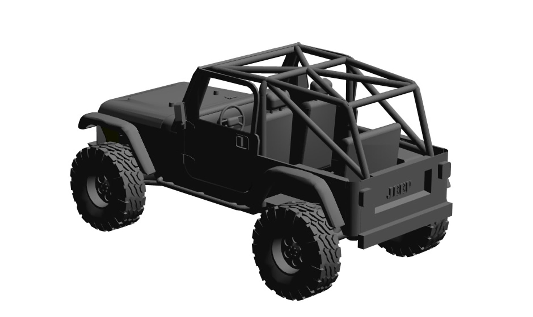 Jeep Tj Wrangler 3d Model