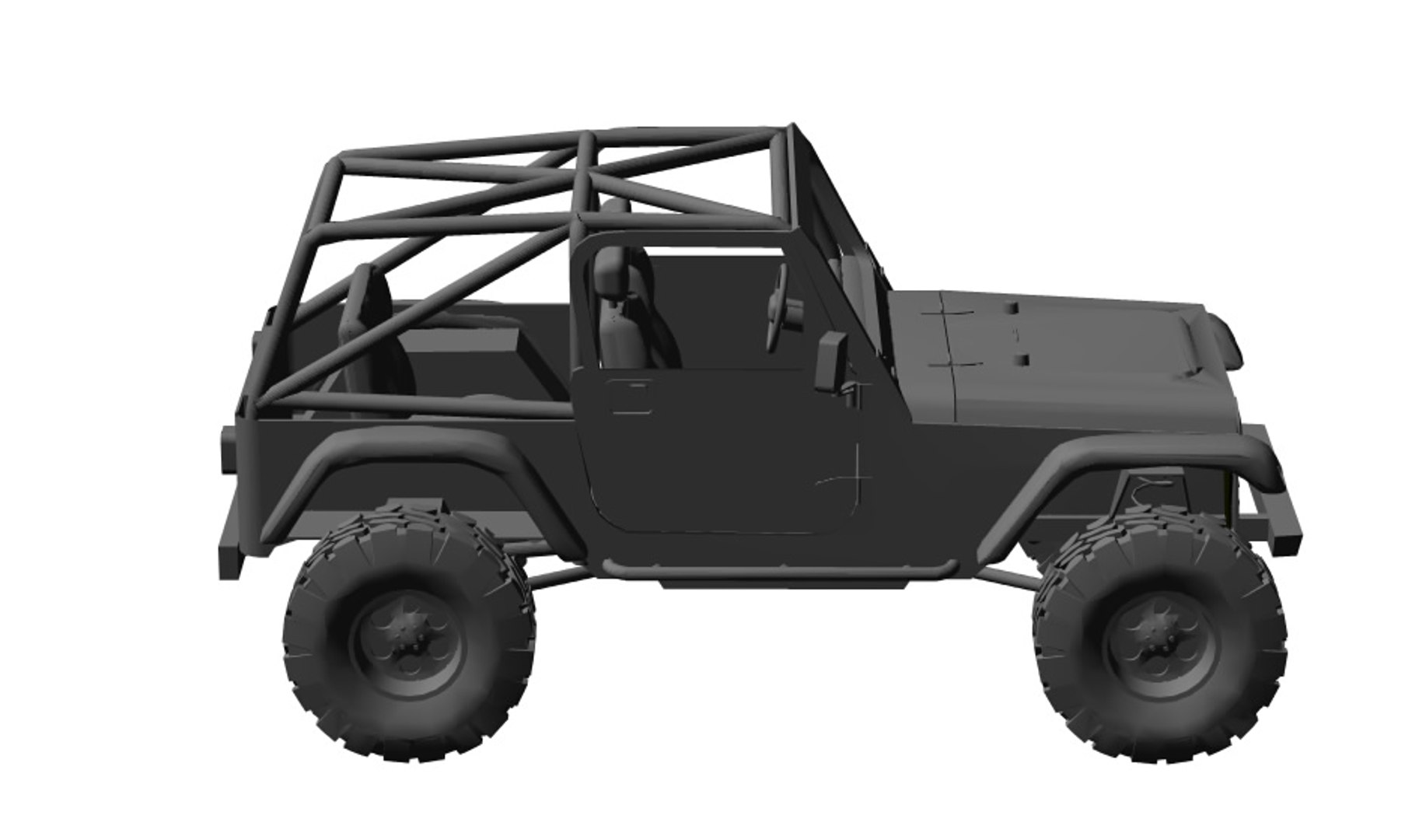 Jeep Tj Wrangler 3d Model