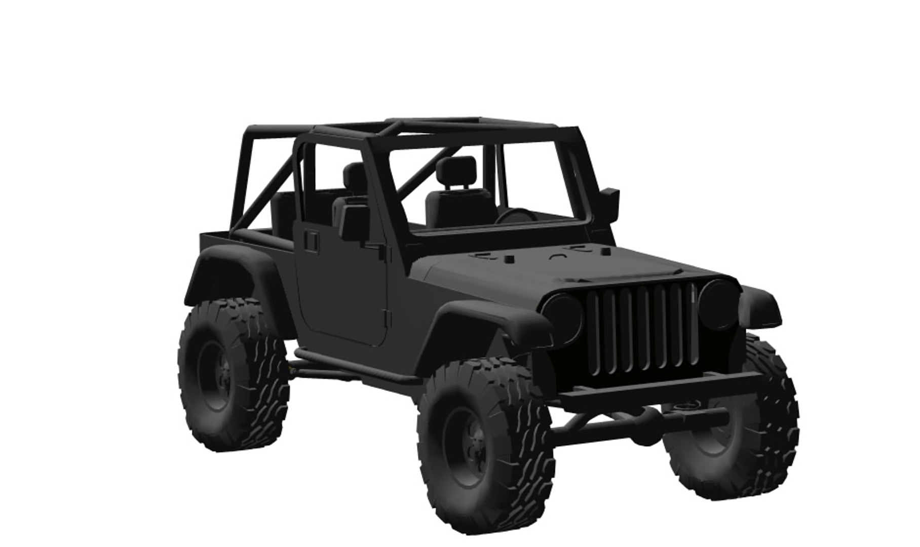 Jeep Tj Wrangler 3d Model