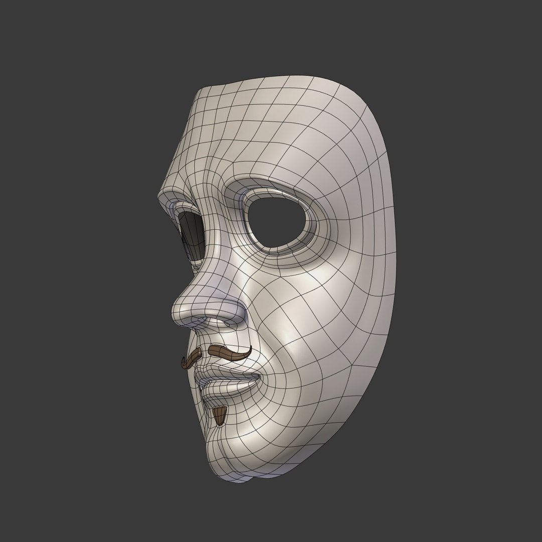 3D theater mask model - TurboSquid 1433874