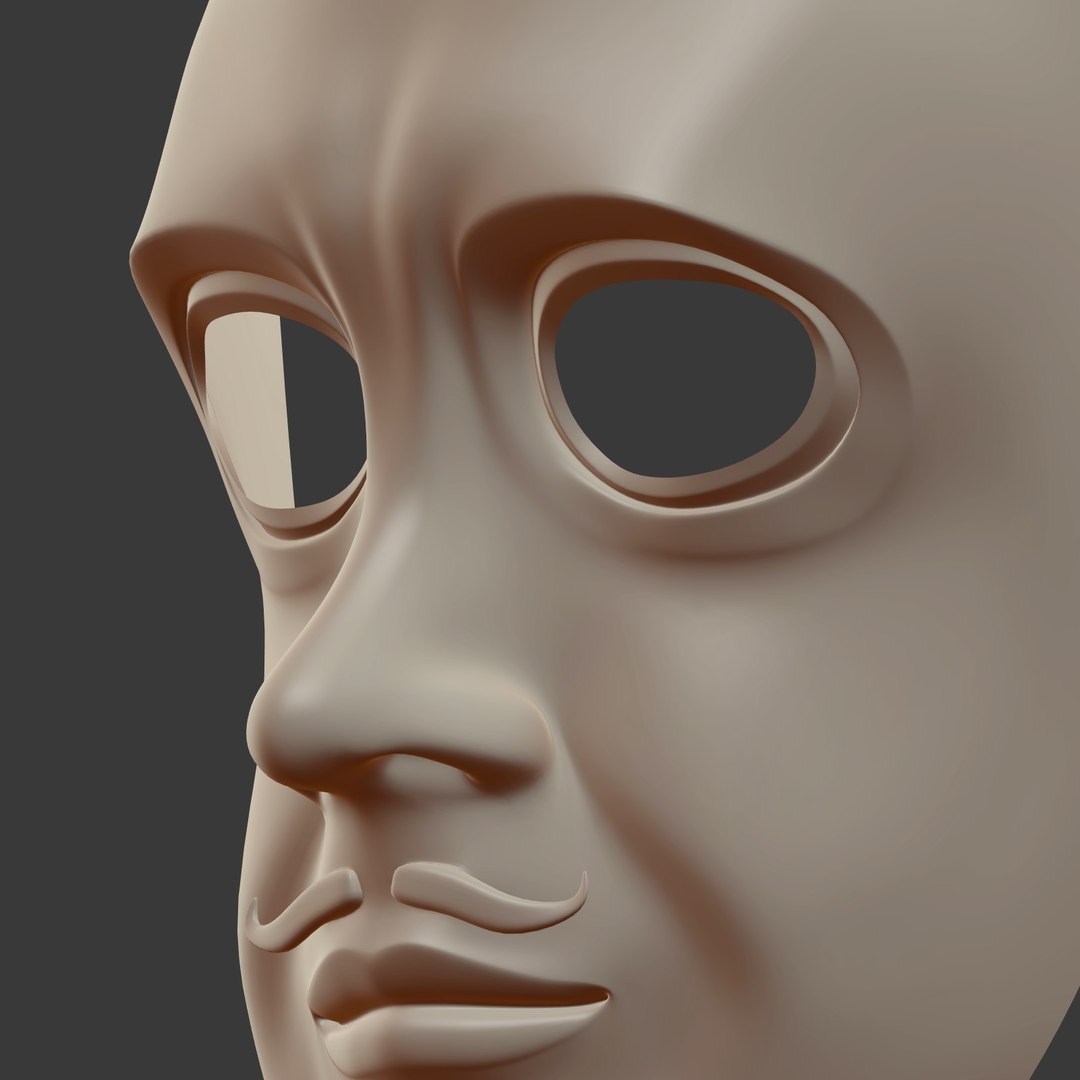 3D theater mask model - TurboSquid 1433874