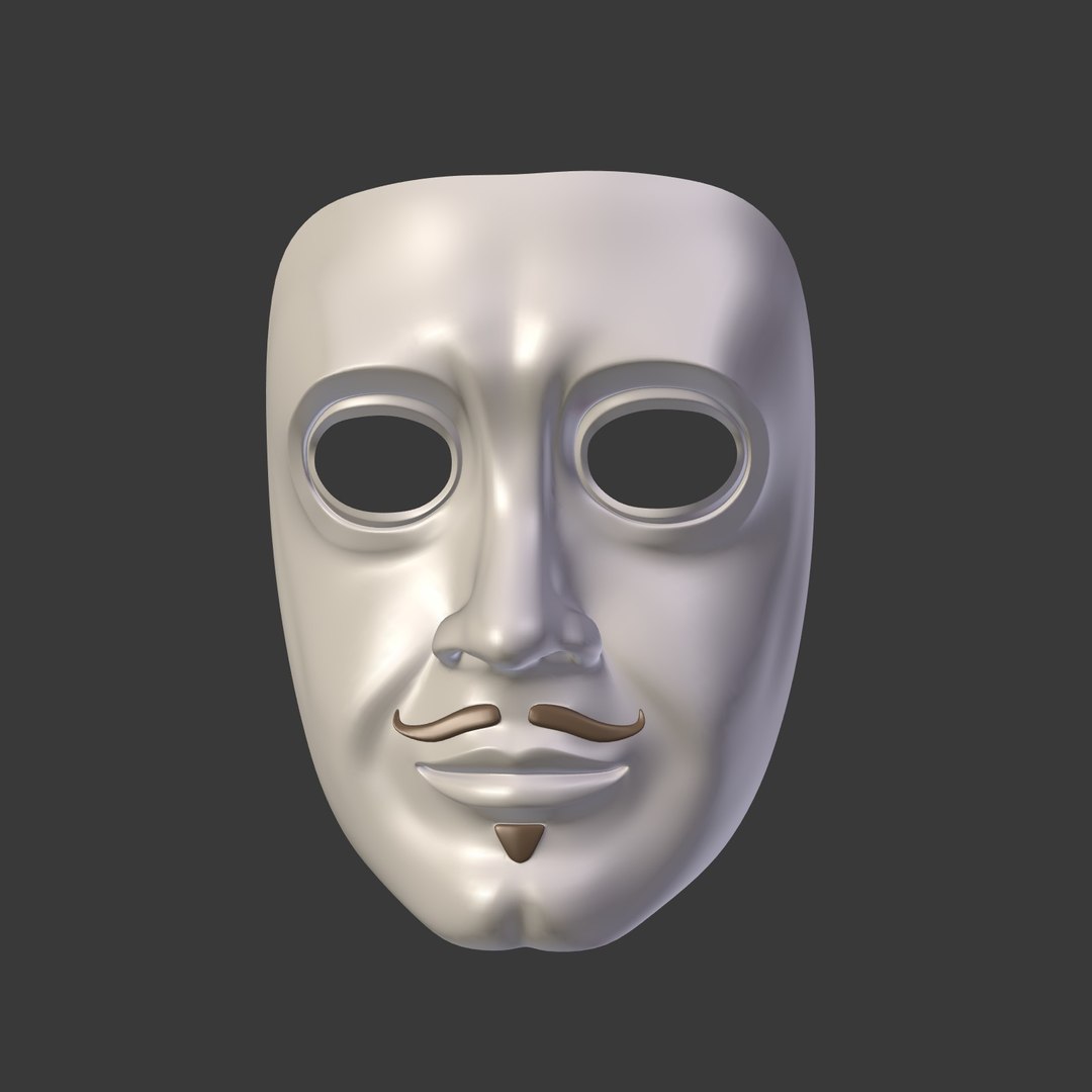 3D theater mask model - TurboSquid 1433874