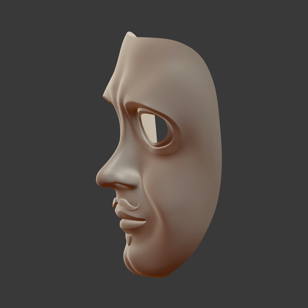 3D theater mask model - TurboSquid 1433874