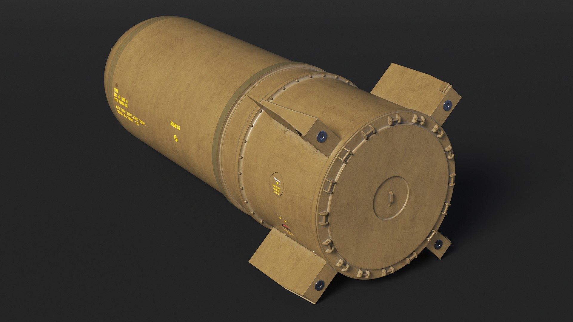 B41 Nuclear Bomb Model - TurboSquid 2241833