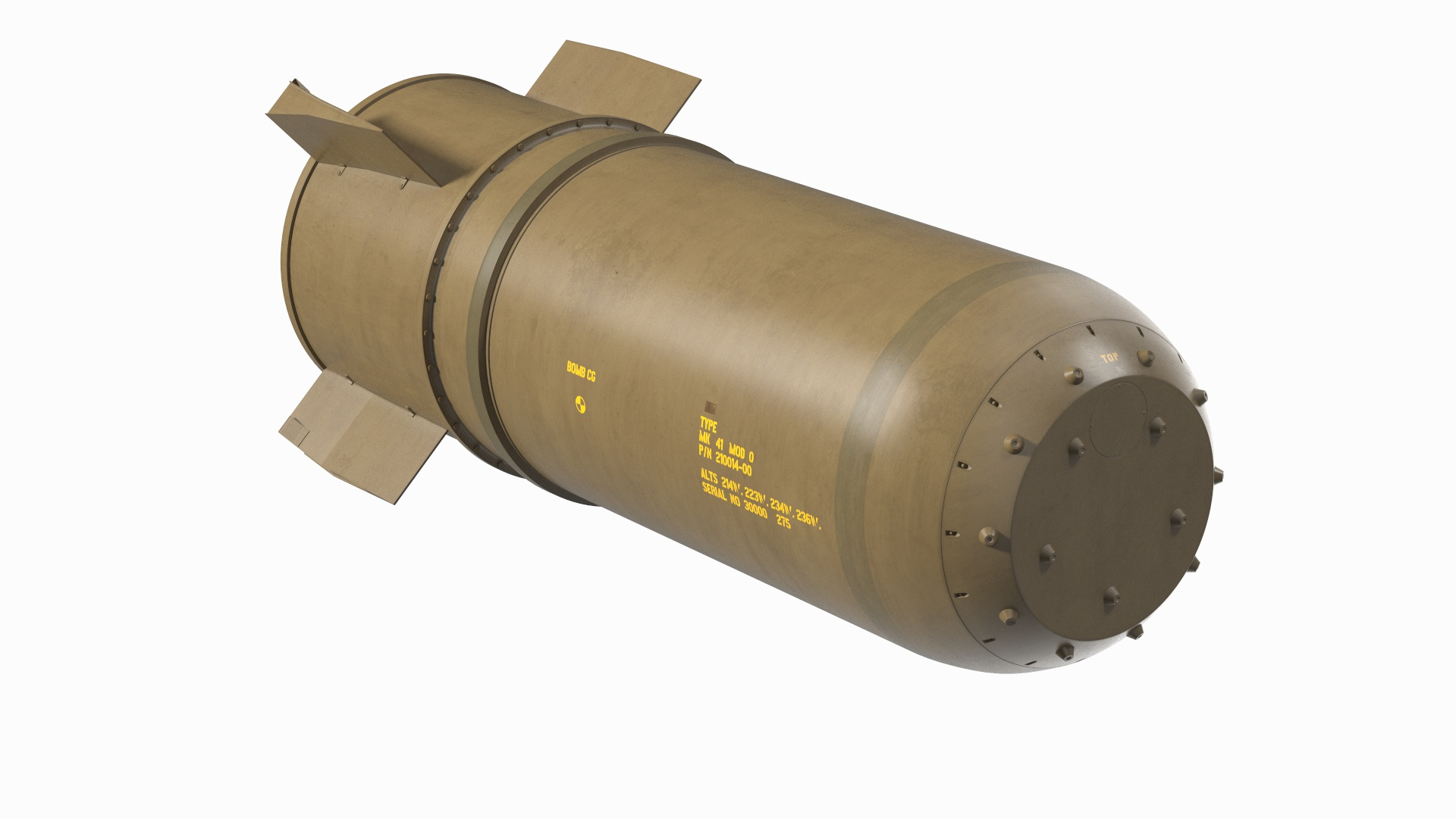 B41 Nuclear Bomb Model - TurboSquid 2241833