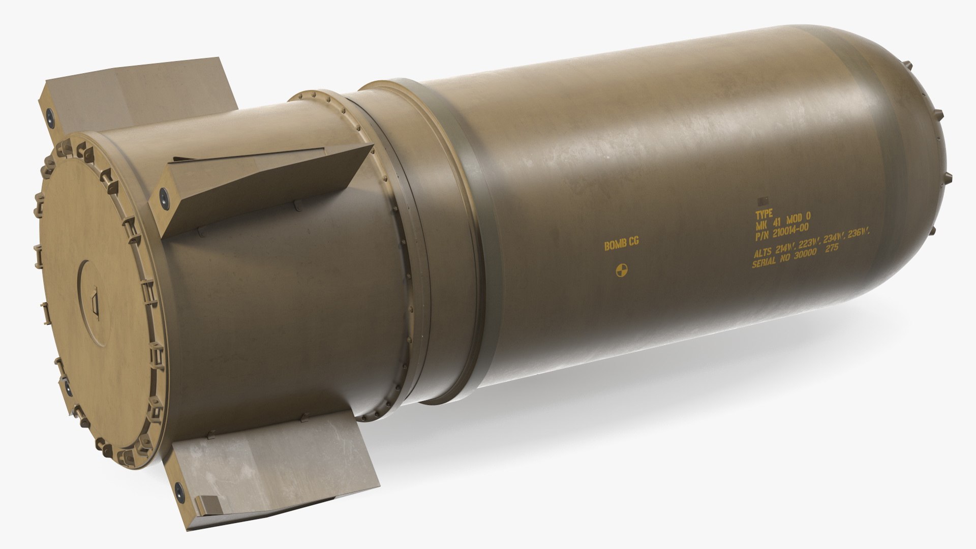 B41 Nuclear Bomb Model - TurboSquid 2241833