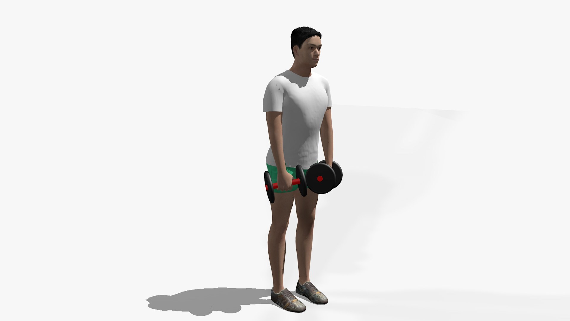 Man straight leg exercise model - TurboSquid 1536381