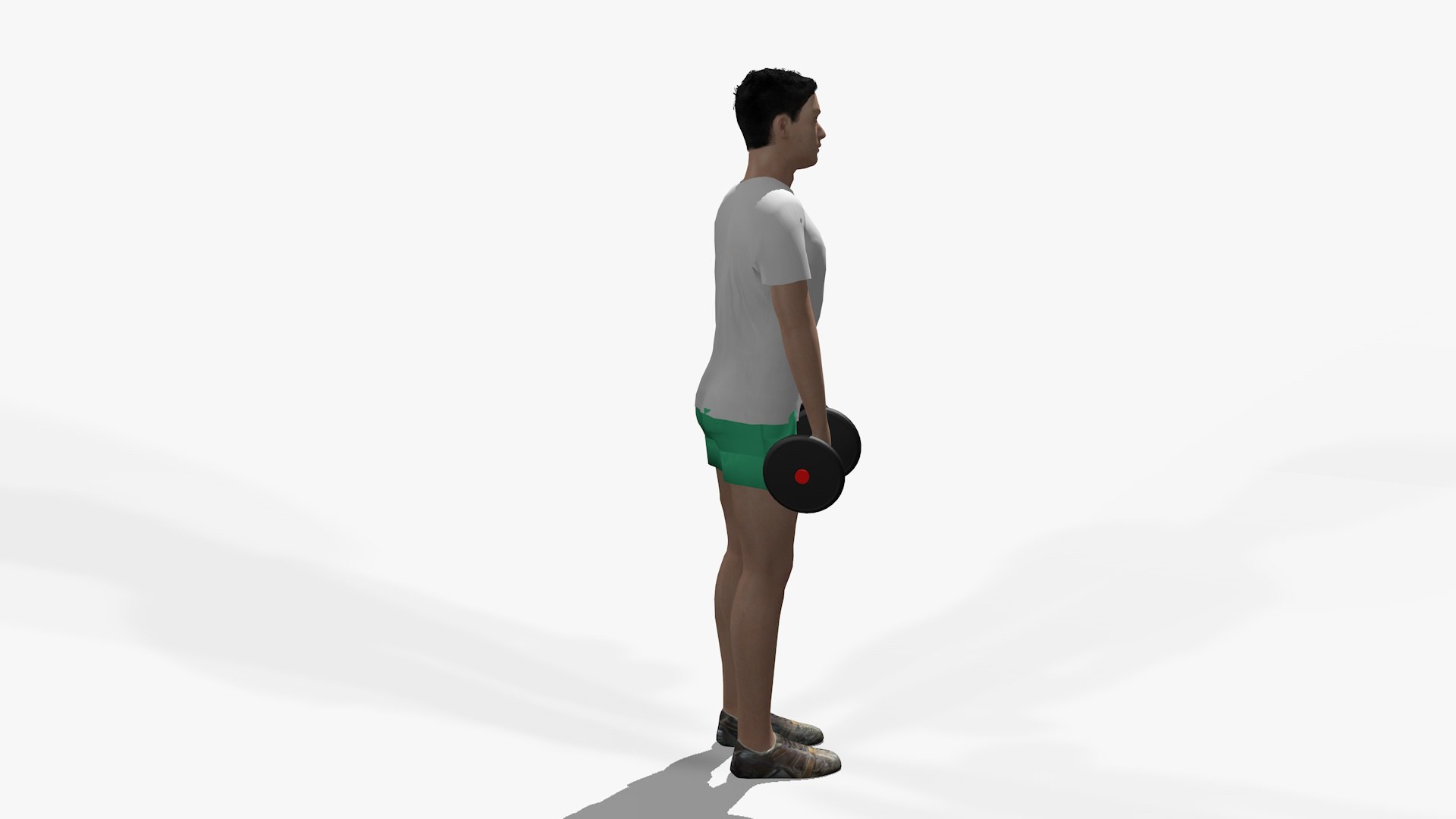 Man straight leg exercise model - TurboSquid 1536381