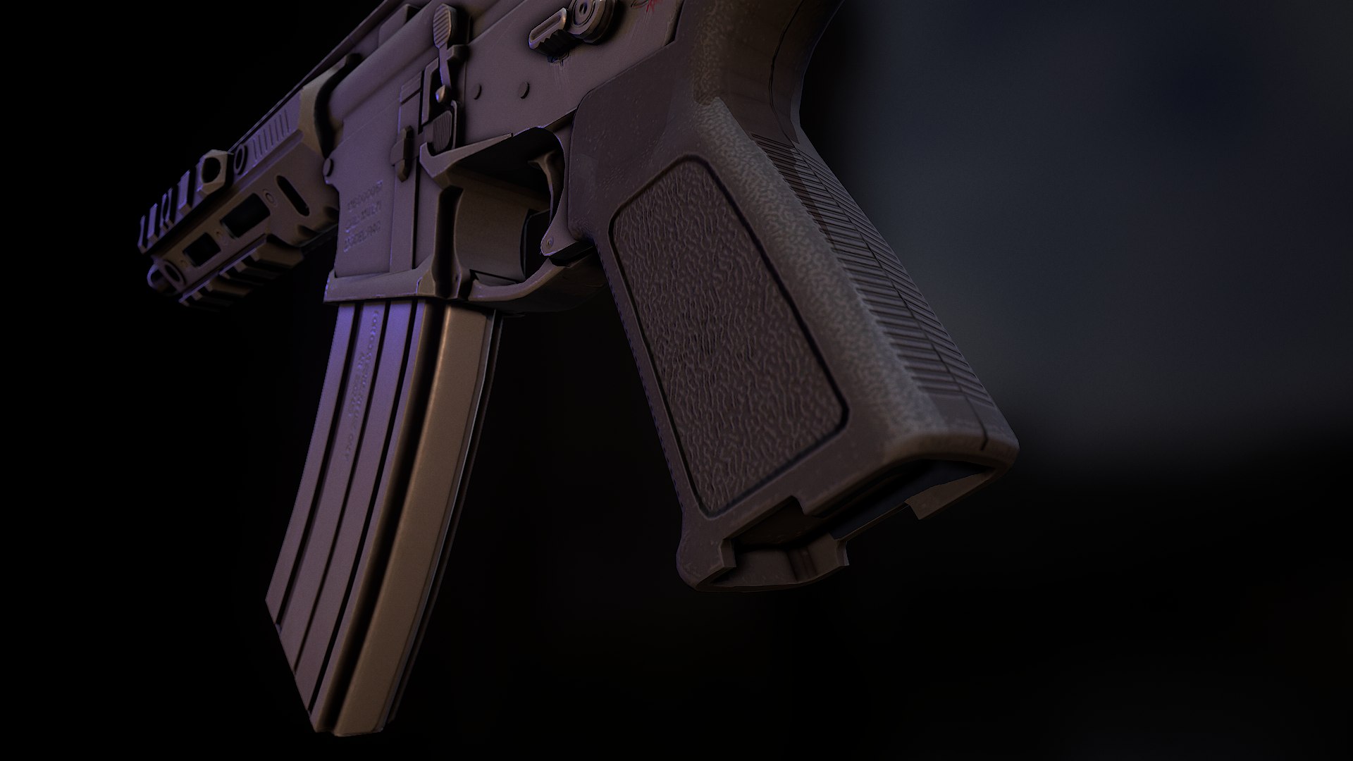 R4-C Assault Rifle 3D Model - TurboSquid 1803743