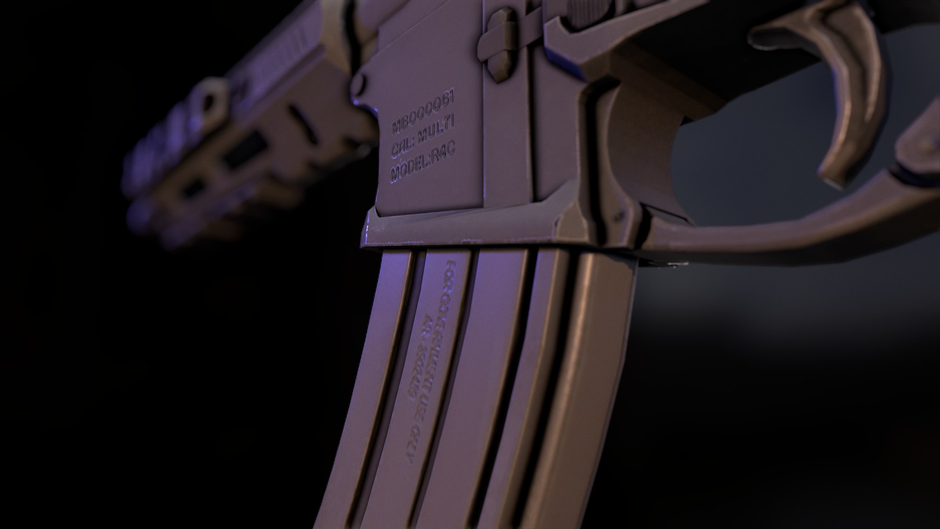 R4-C Assault Rifle 3D Model - TurboSquid 1803743
