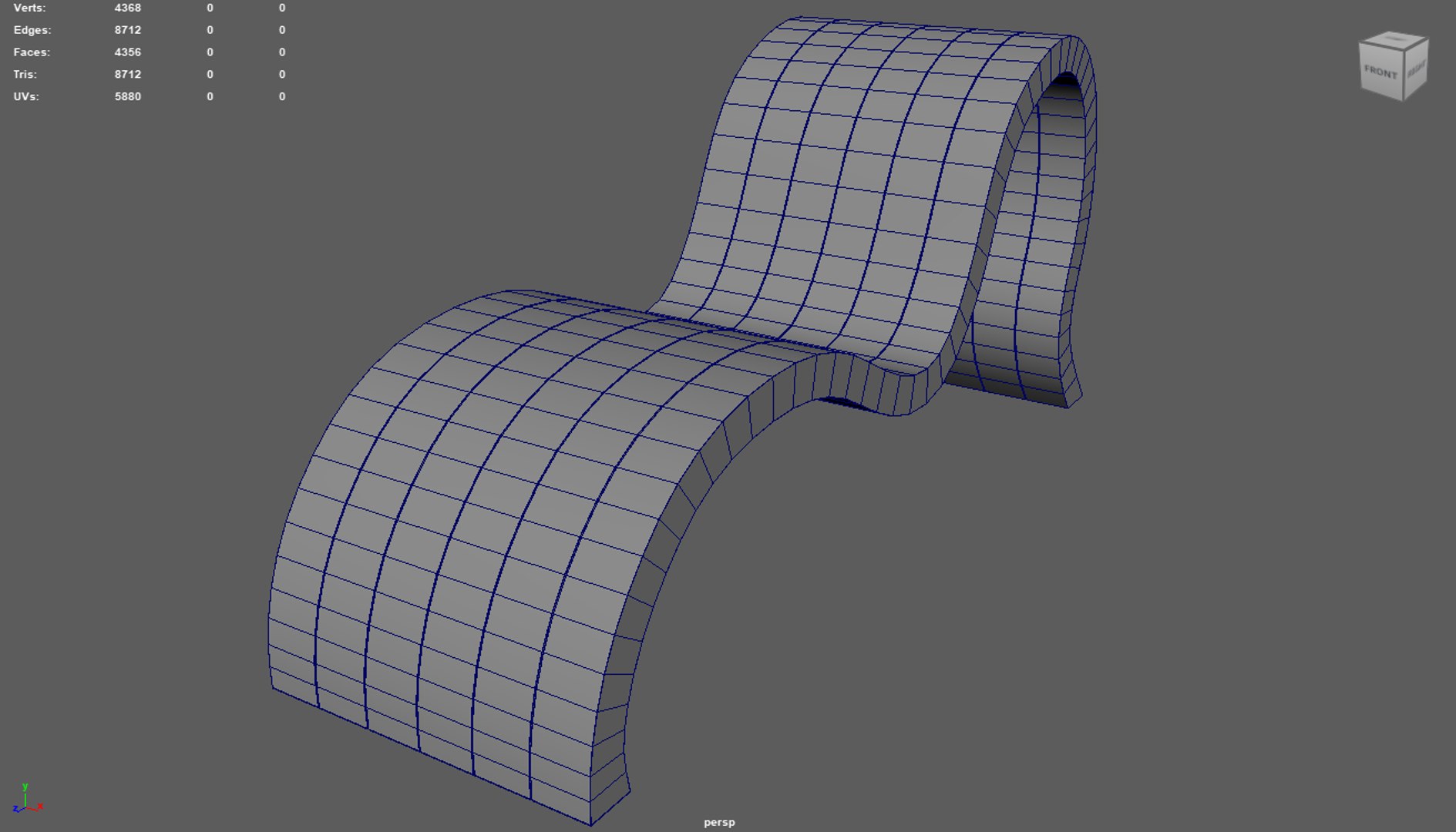 3D Model Low Poly Bench 04 - TurboSquid 2411436