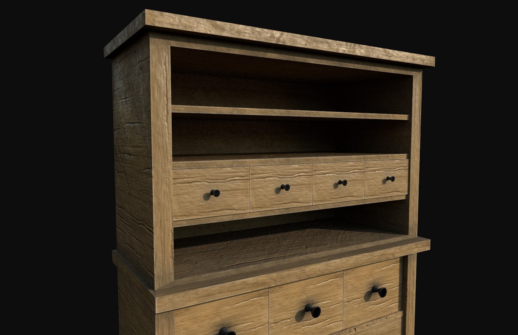 Cabinet Games Drawers 3D Model - TurboSquid 1615420