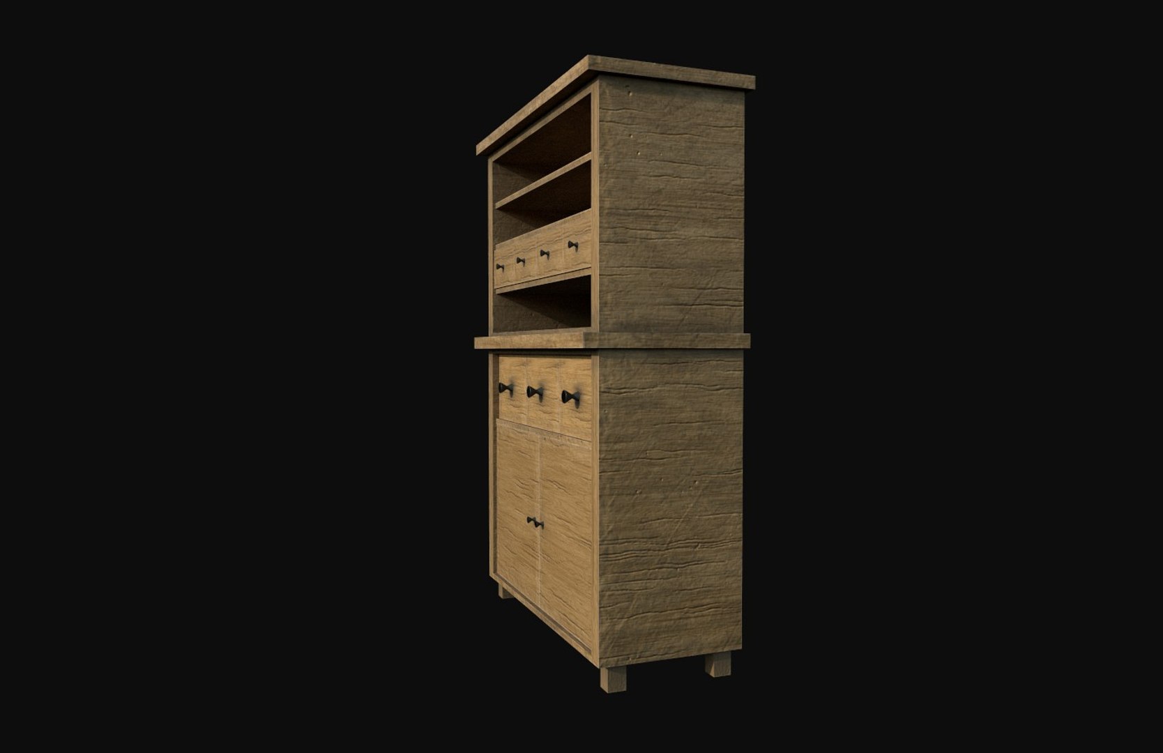 Cabinet Games Drawers 3D Model - TurboSquid 1615420
