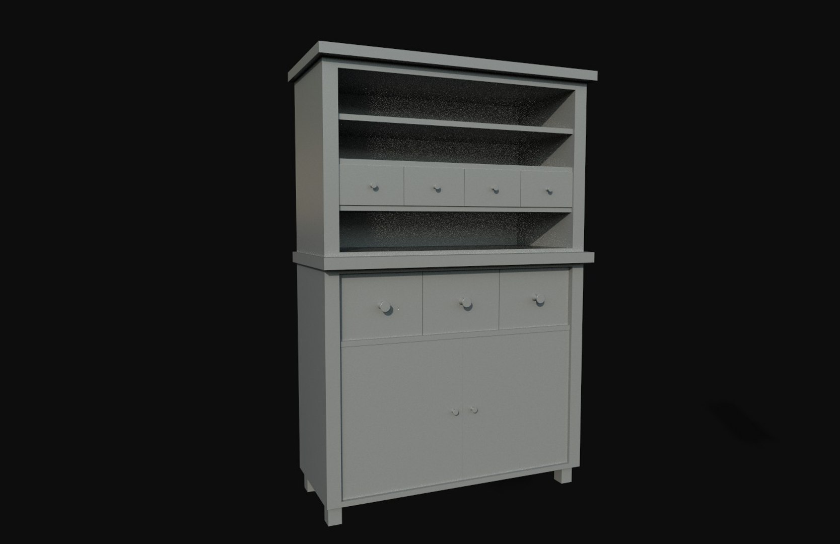 Cabinet Games Drawers 3D Model - TurboSquid 1615420