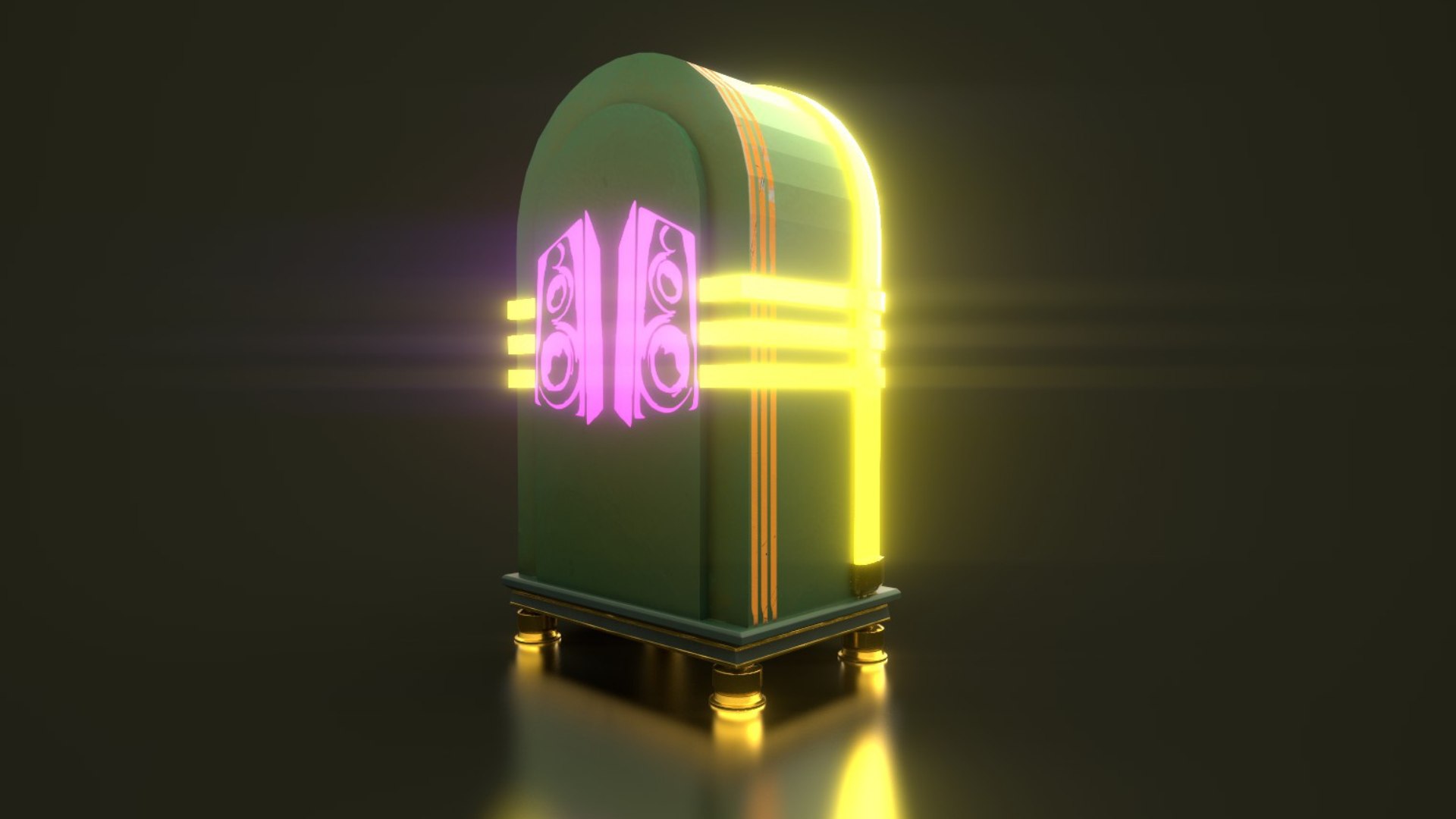 3D Neon Jukebox - TurboSquid 1977994