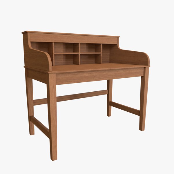 Study table 3D model - TurboSquid 1298396