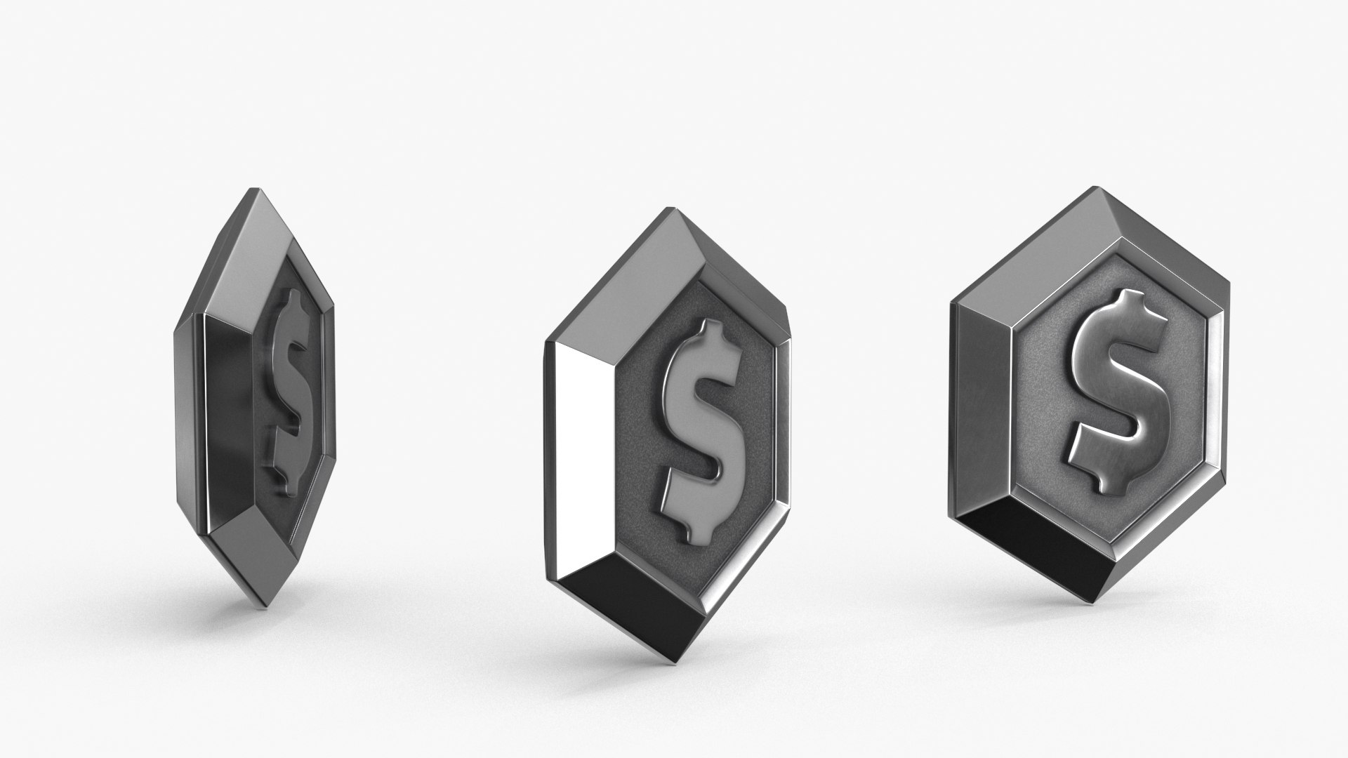 3D Game Coin Icon Symbol V15 - TurboSquid 2075708