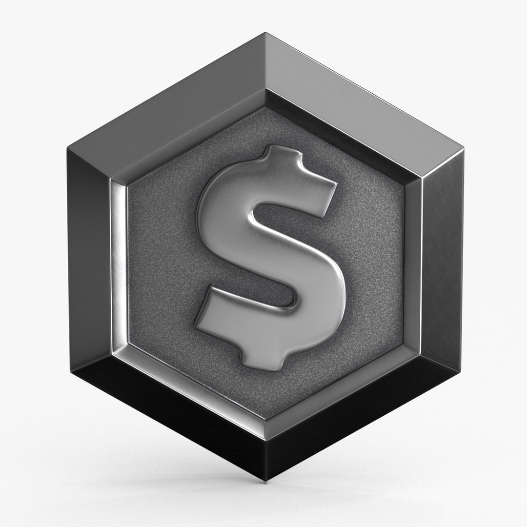 3D Game Coin Icon Symbol V15 - TurboSquid 2075708