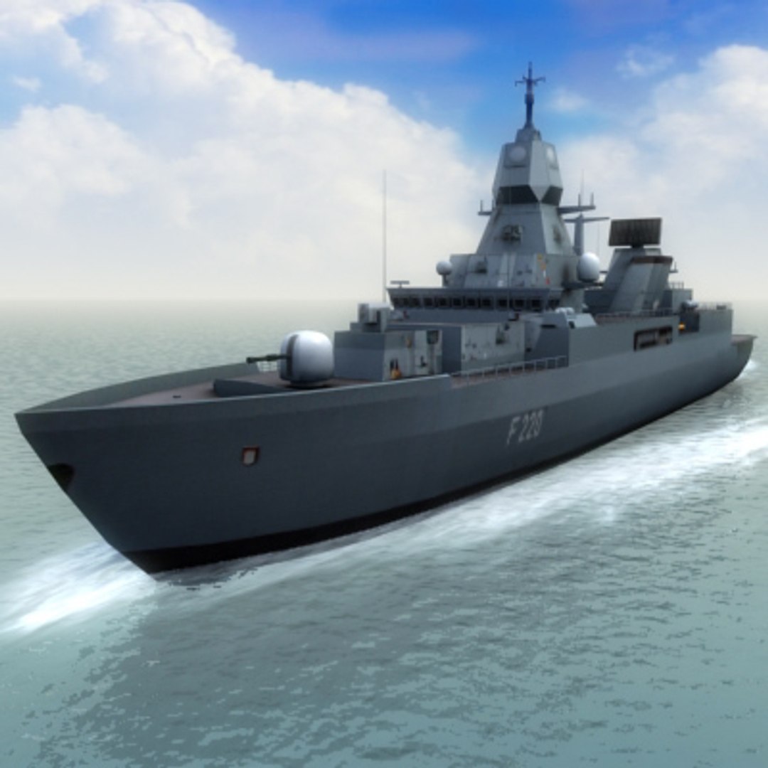 Fgs F124 Sachsen 3d Model