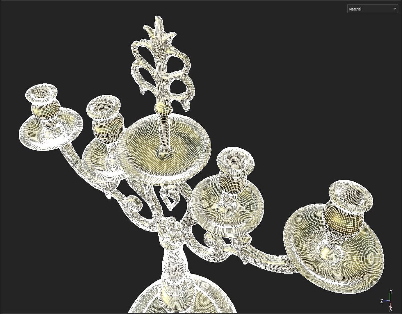 Candlestick 3D Model - TurboSquid 2252174