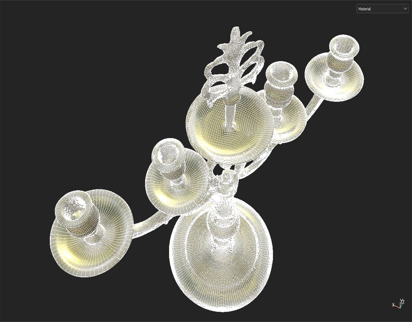 Candlestick 3D Model - TurboSquid 2252174