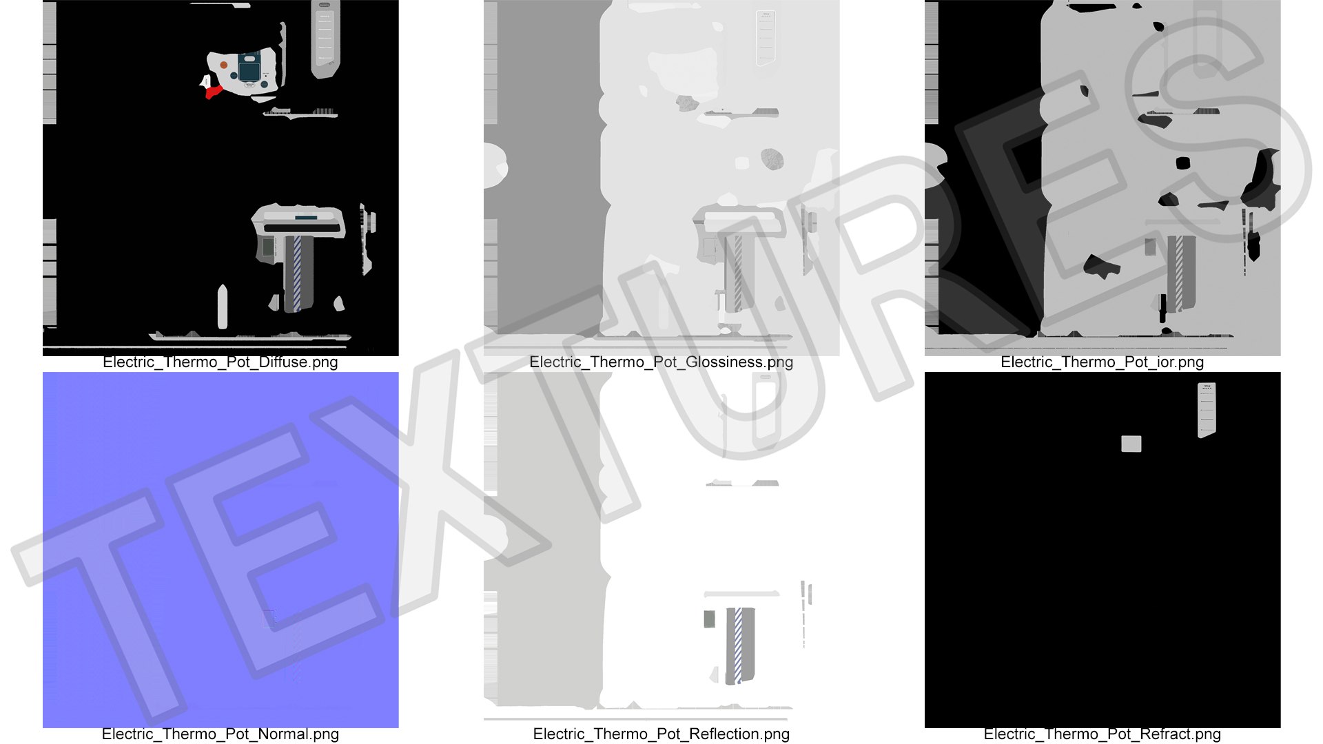 3D Model Electric Thermo Pot Addis 3L - TurboSquid 2004287