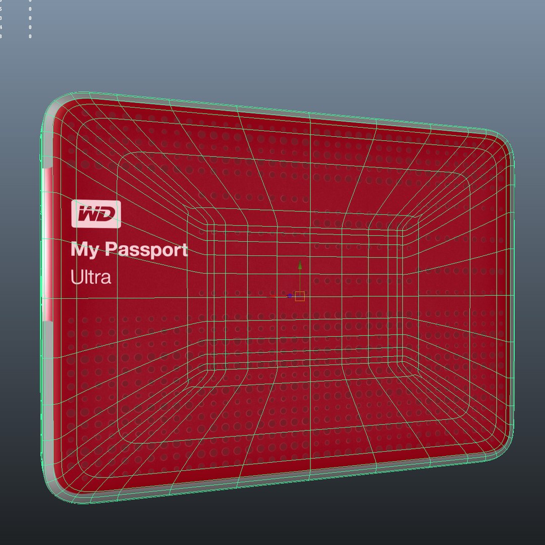 Wd Passport Ultra 3d Model