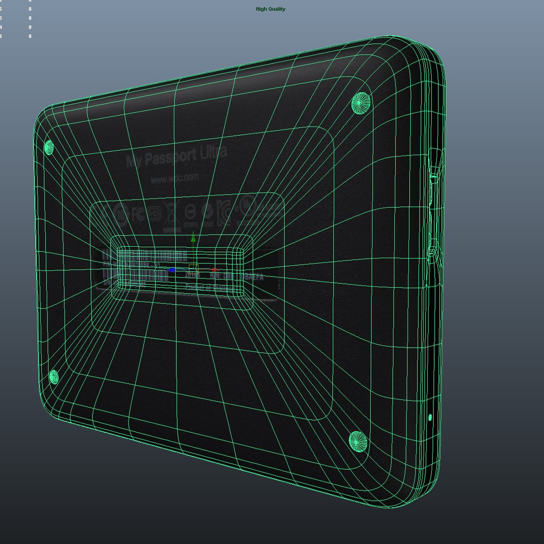 Wd Passport Ultra 3d Model