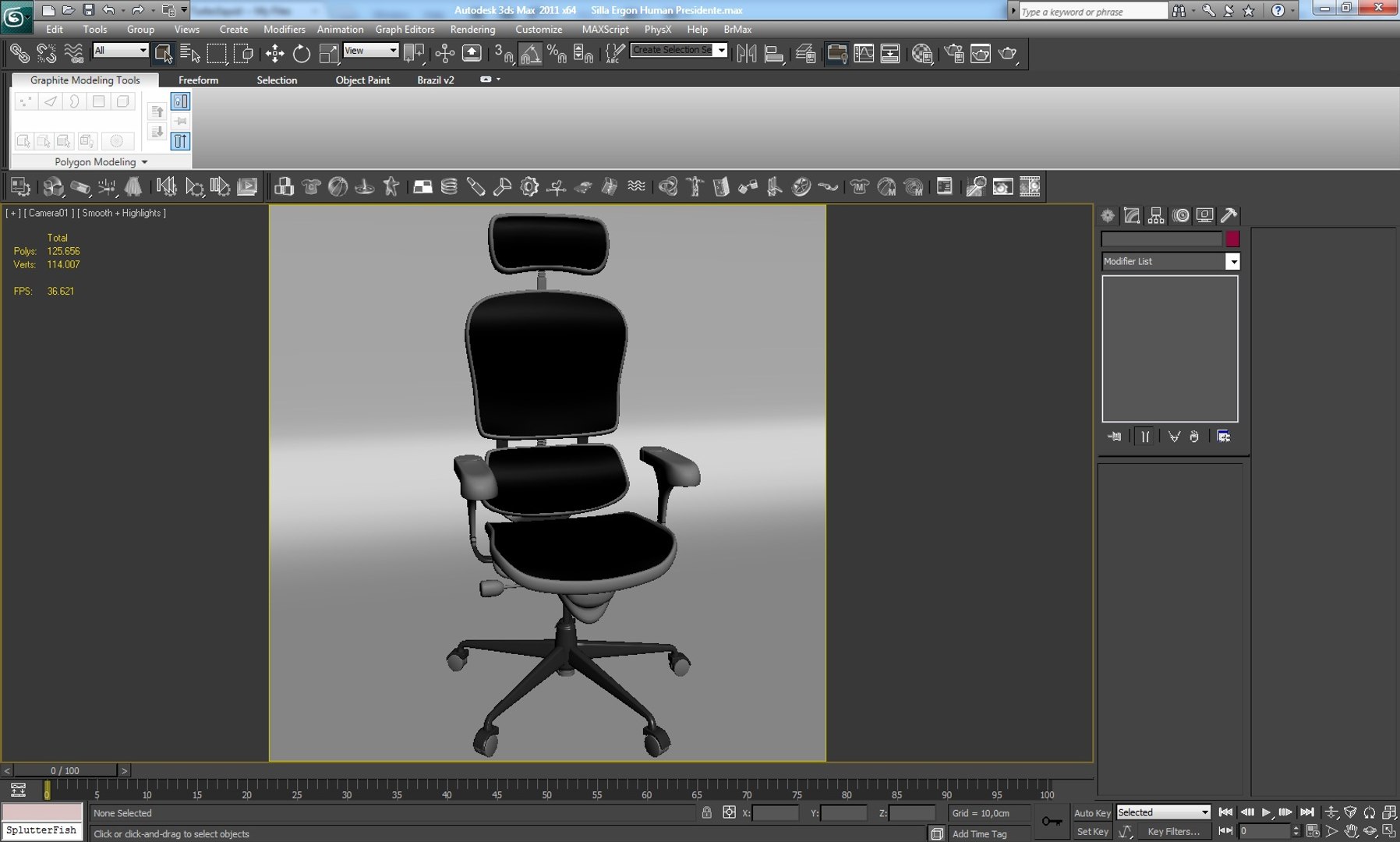 Ergon Human Chair 3d 3ds