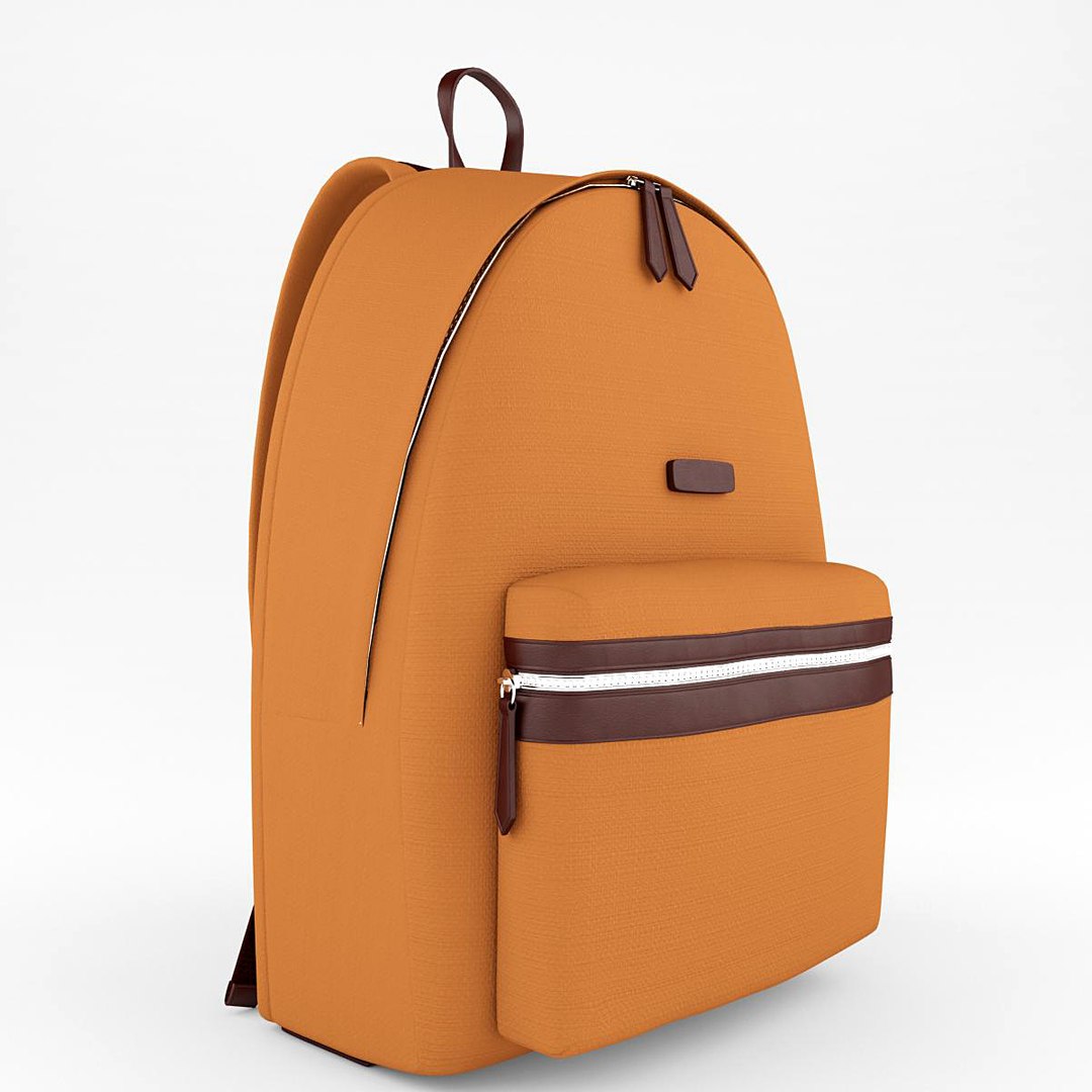 3d Backpack Accessories Model