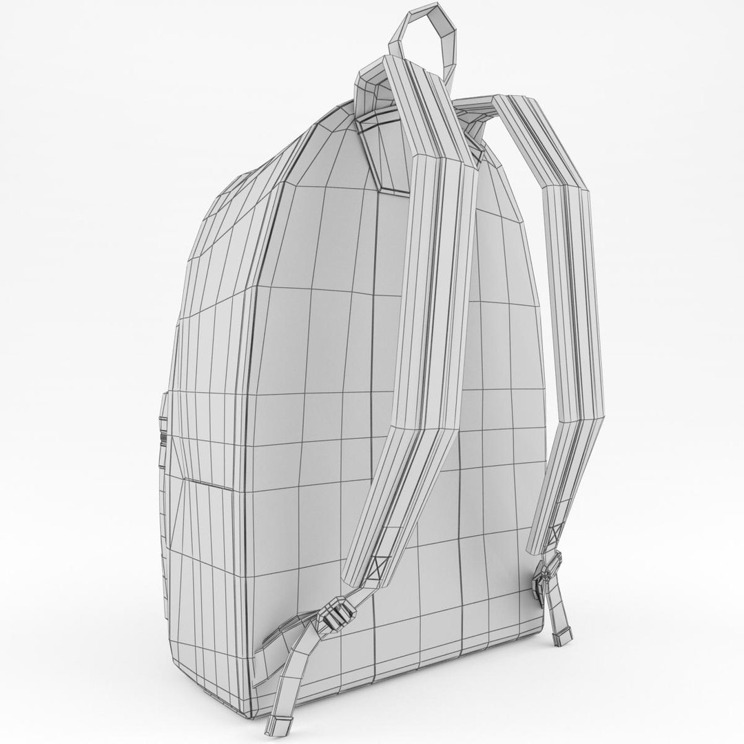 3d Backpack Accessories Model