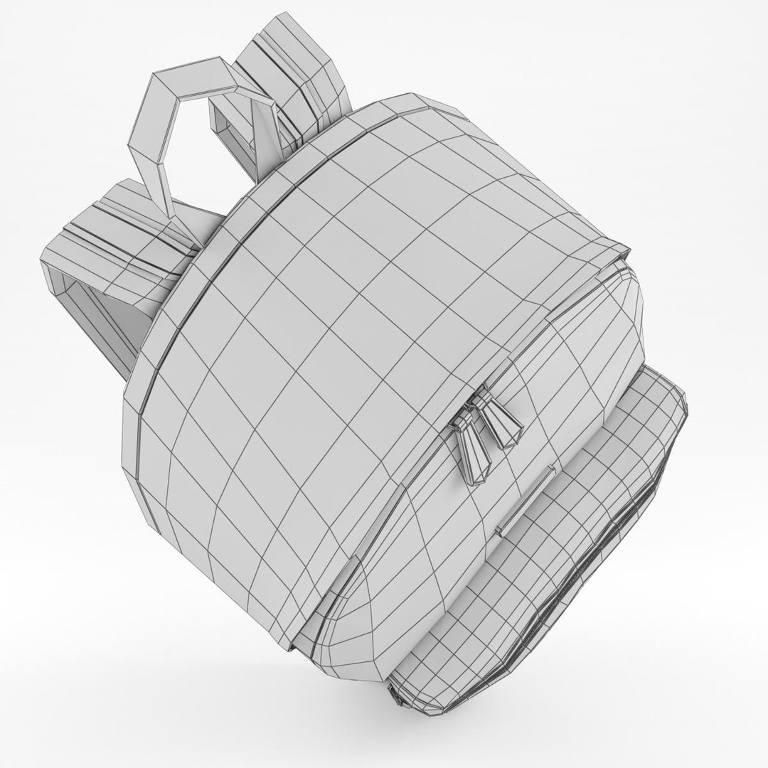 3d Backpack Accessories Model