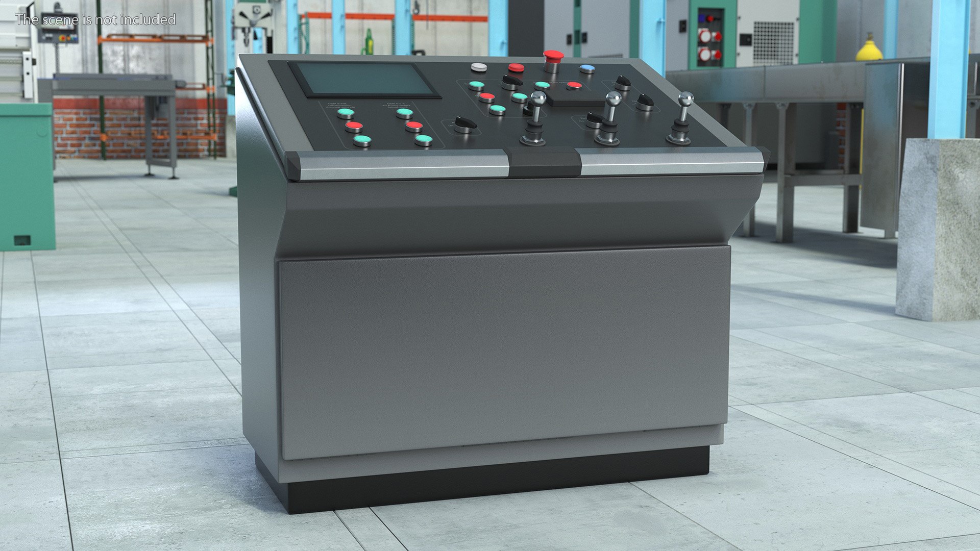 Control Desk Panel Dark 3D Model - TurboSquid 2156959