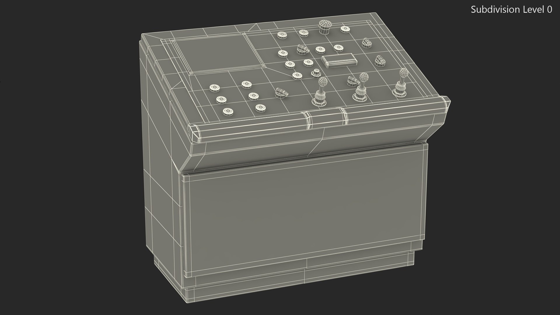 Control Desk Panel Dark 3D model - TurboSquid 2156959