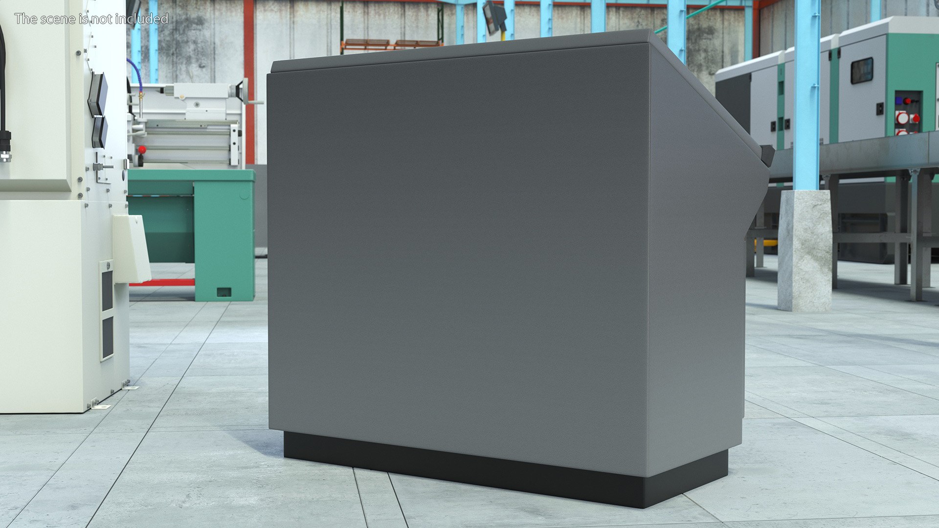 Control Desk Panel Dark 3D Model - TurboSquid 2156959