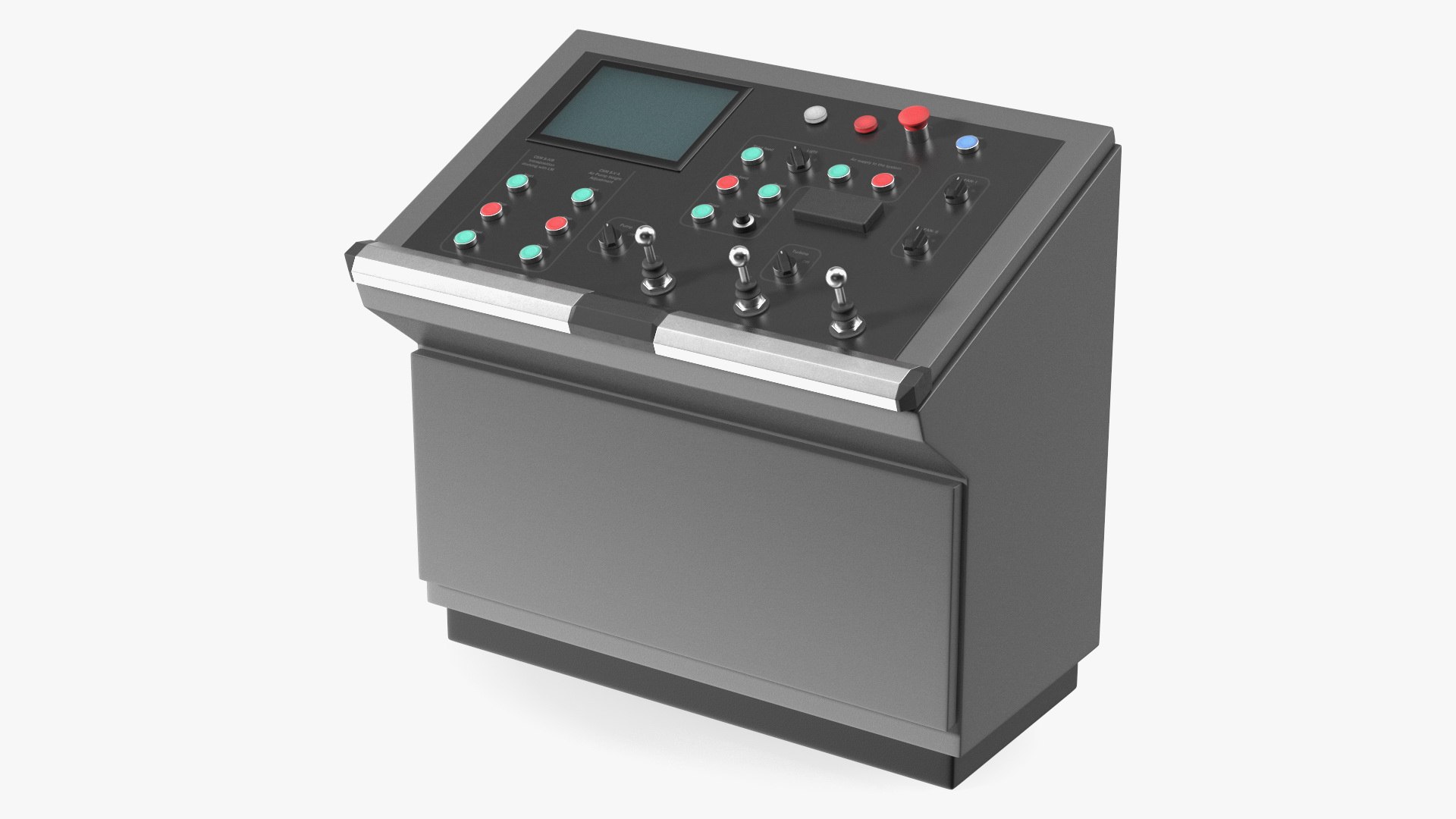 Control Desk Panel Dark 3D model - TurboSquid 2156959