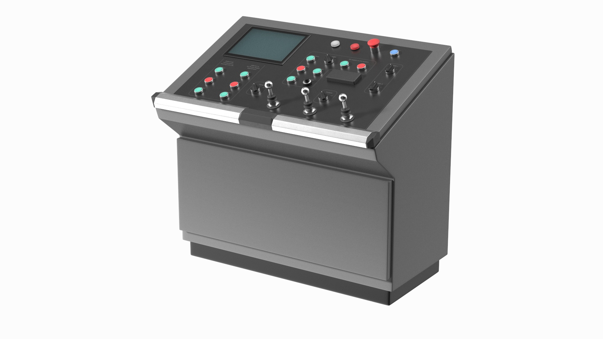 Control Desk Panel Dark 3D Model - TurboSquid 2156959