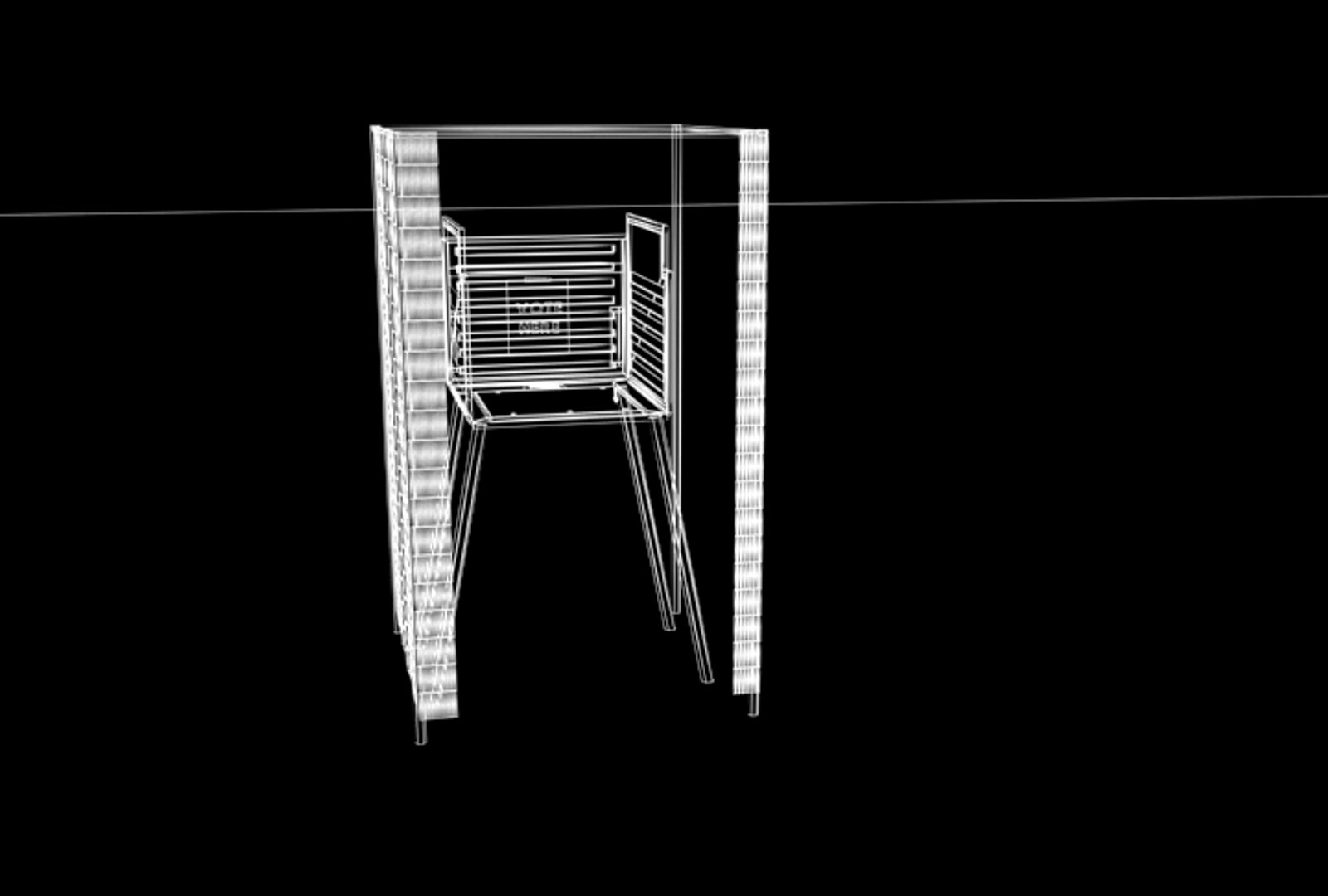 3d Voting Booth Model