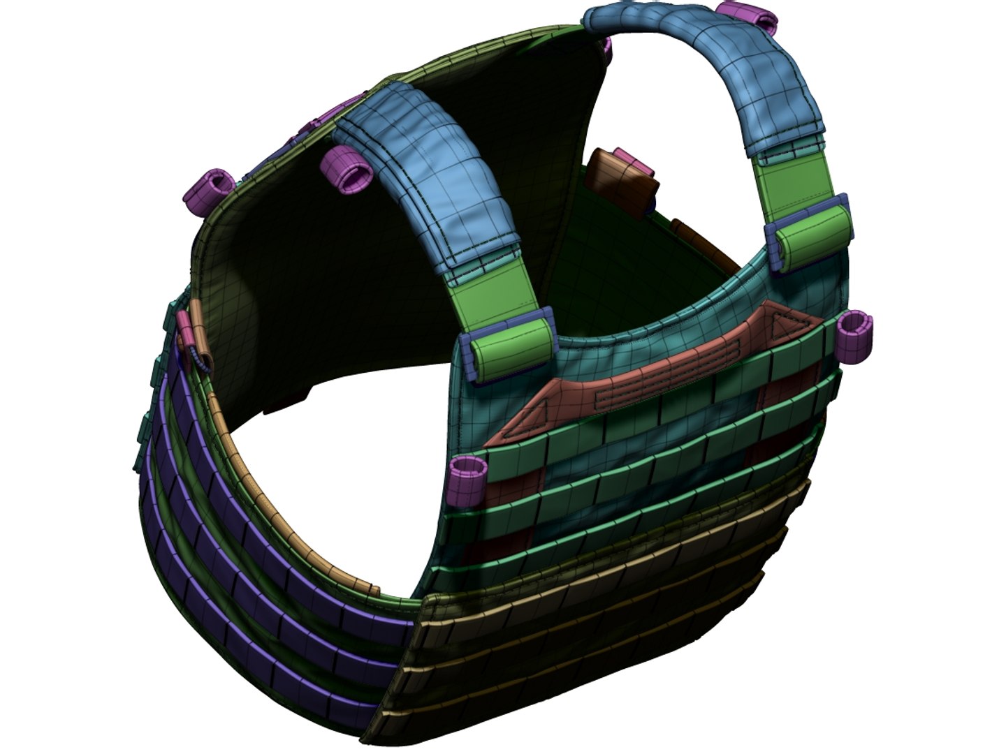 Lbt-6094 modular plate carrier 3D model - TurboSquid 1625118