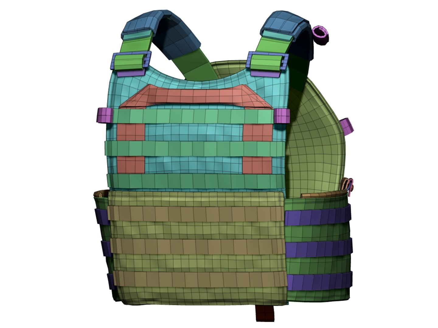 Lbt-6094 Modular Plate Carrier 3D Model - TurboSquid 1625118