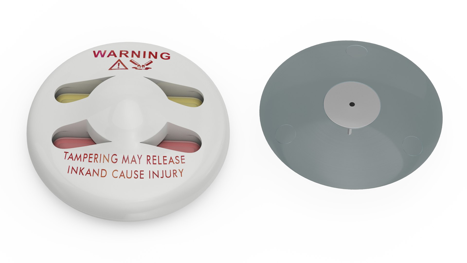 3D Ink Security Tag White - TurboSquid 1997569