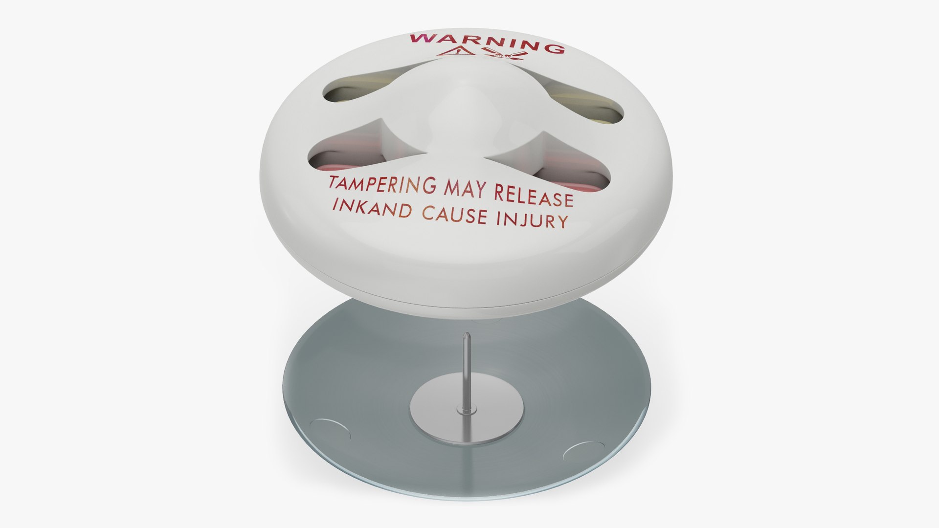 3D Ink Security Tag White - TurboSquid 1997569